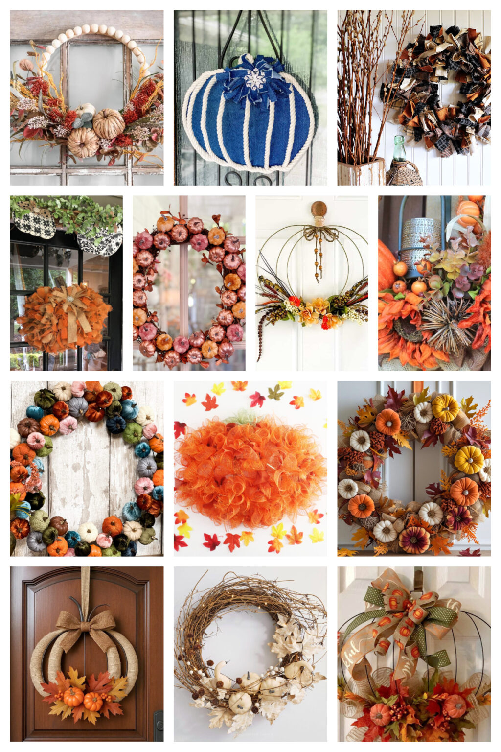 13 DIY Pumpkin Wreaths for Cozy Fall Decor - Bluesky at Home