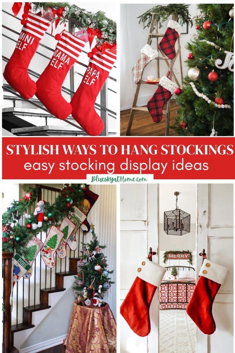 Christmas Stocking Display Ideas (With or Without a Mantel) - Bluesky ...