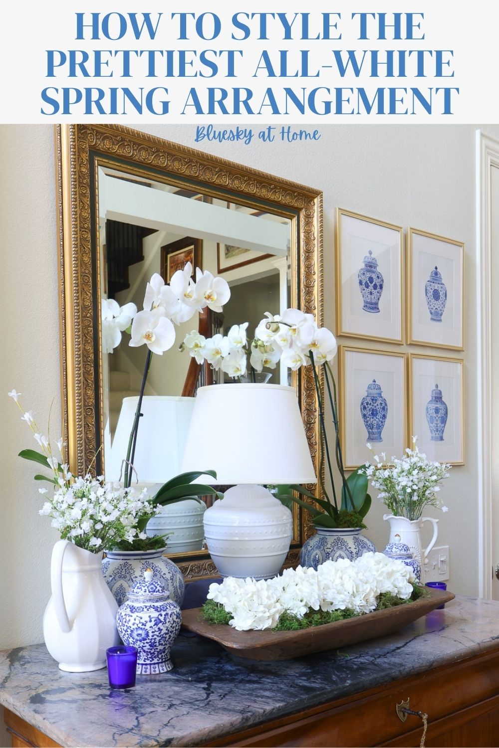 How to Make an All-White Spring Flower Arrangement for Your Entry ...